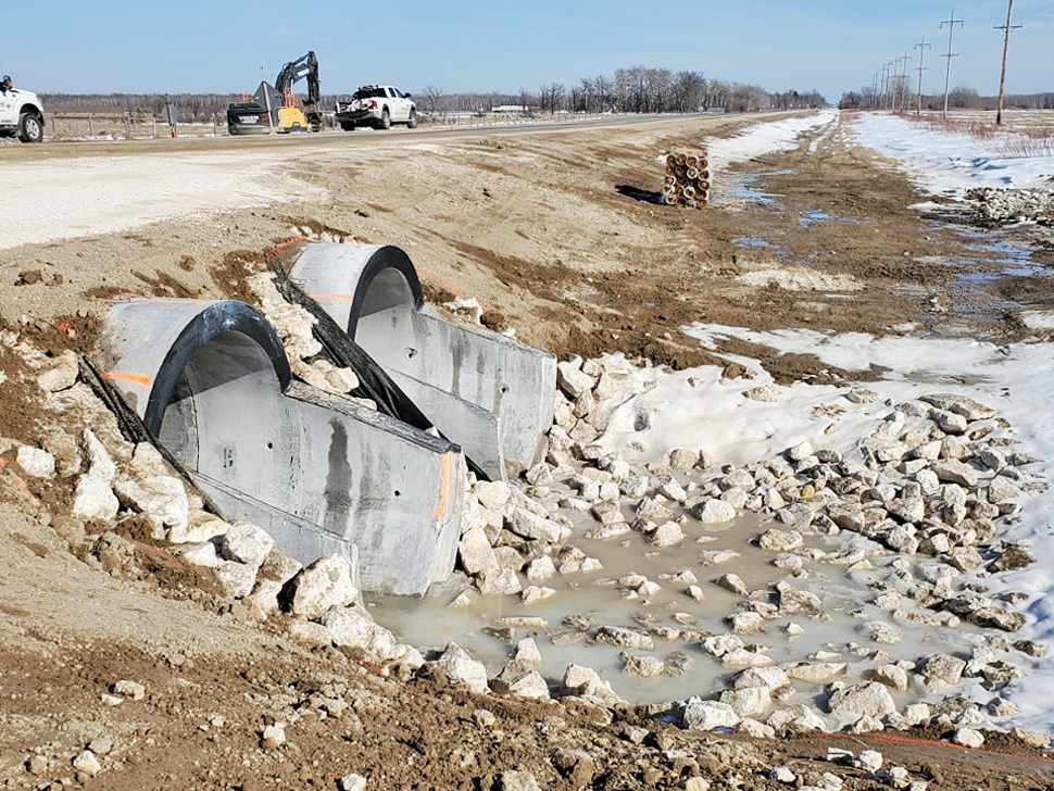 Stuartburn Council And Residents Pleased With Highway 201 Drain Project